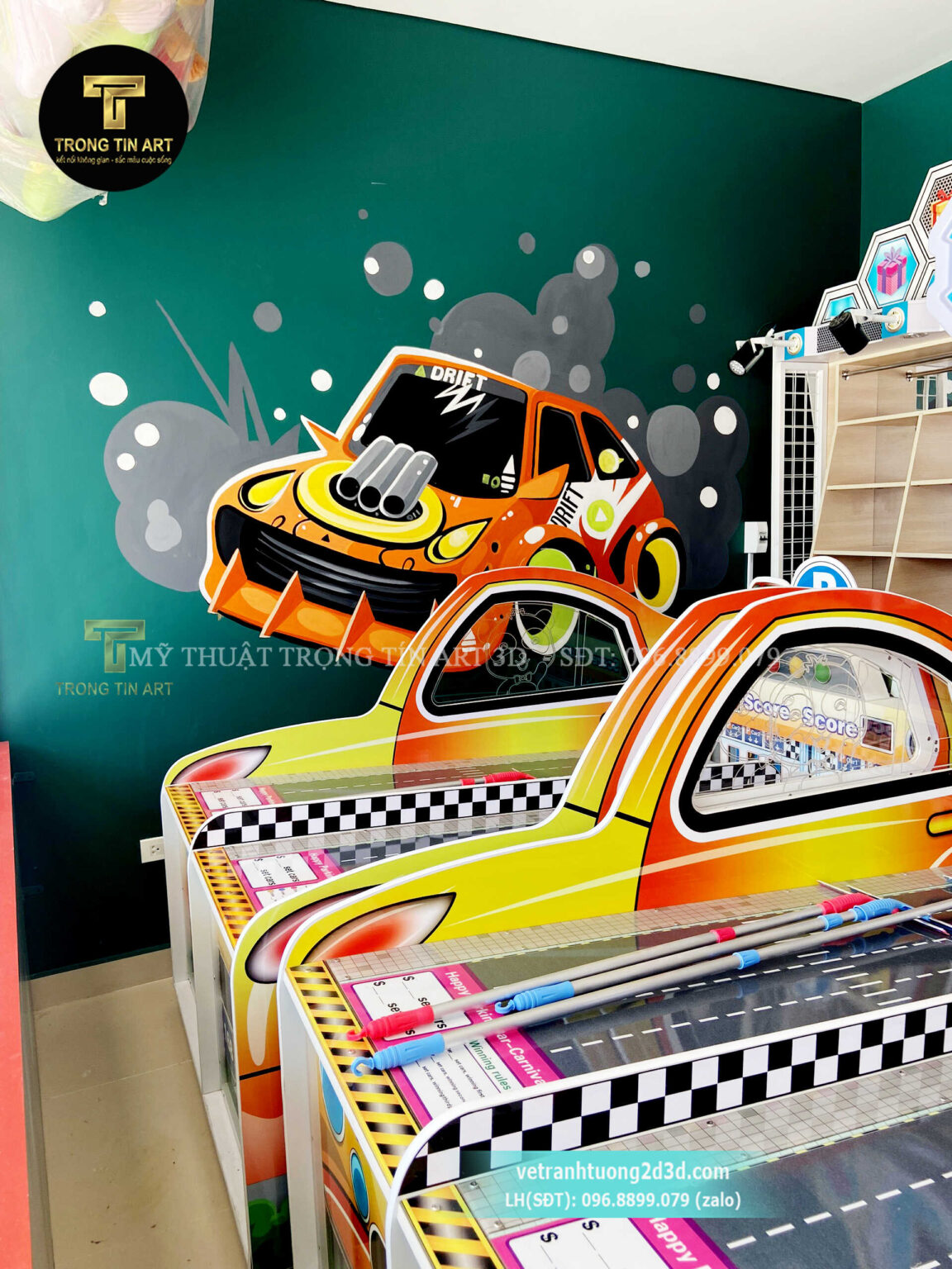 Vẽ tranh khu vui chơi - Vẽ tranh Circus Land NovaWorld Phan Thiết